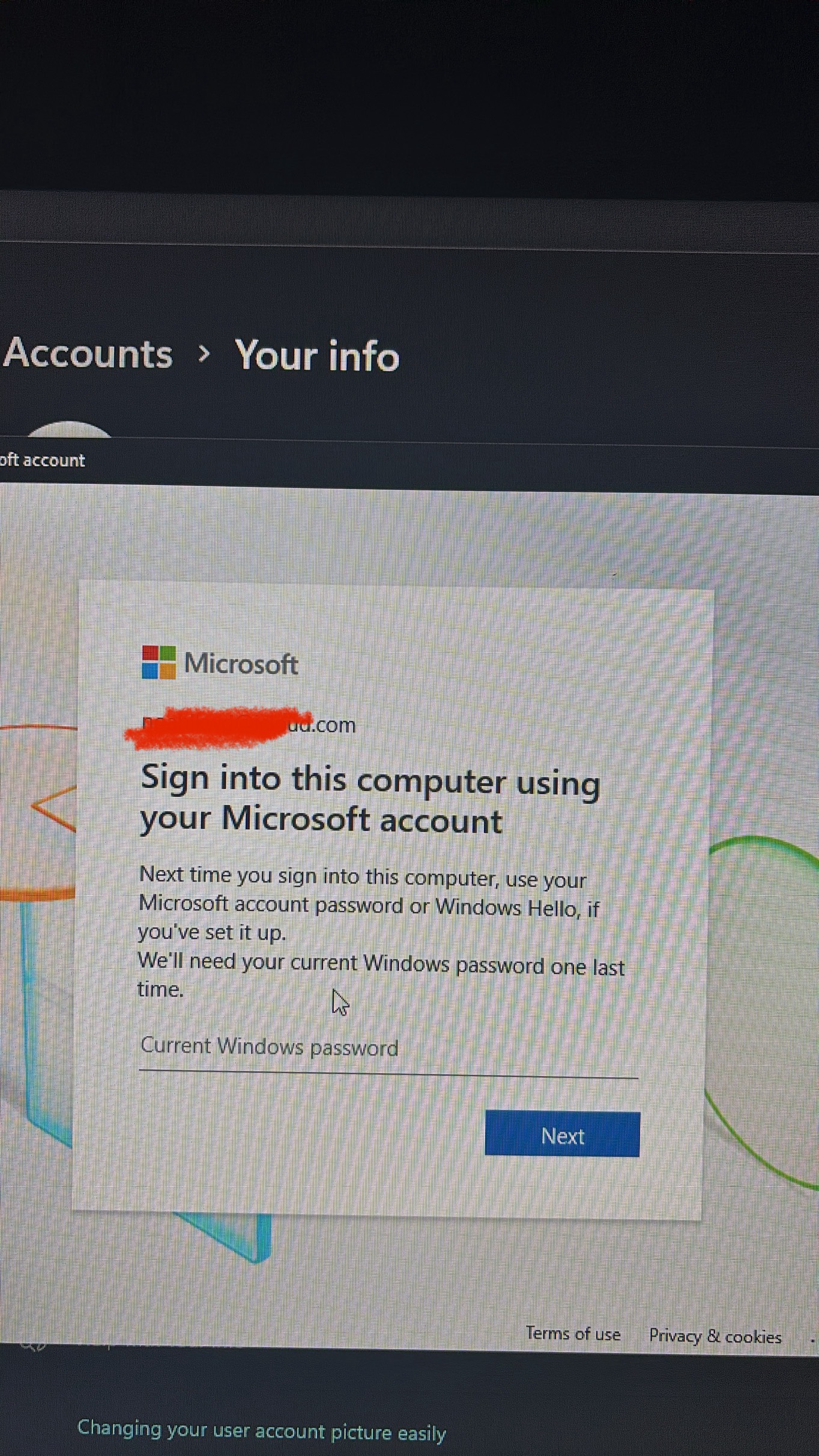 Current windows password - Microsoft Q&A