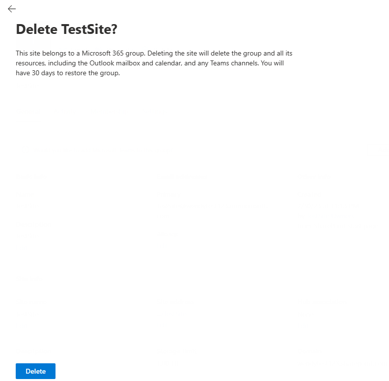 The Query String Siteurl Is Missing Or Invalid When Trying To Delete Sharepoint Microsoft Qanda 9614