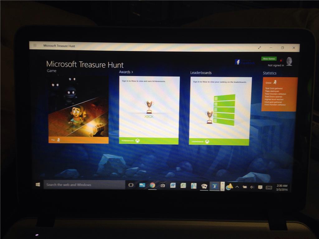 Microsoft Windows 10 gaming "Microsoft Treasure Hunt" game bugs ...