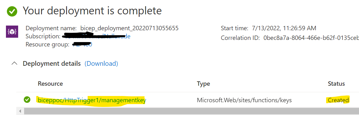 Creating Function App Key via Biceps - Microsoft Q&A Creating Function App Key via Biceps - Microsoft Q&A