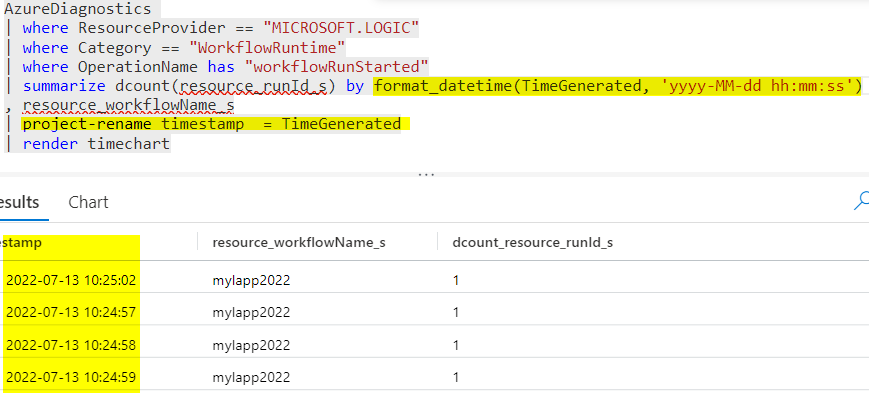 Replace contents of log TimeGenerated on Azure Logic App - Microsoft Q&A