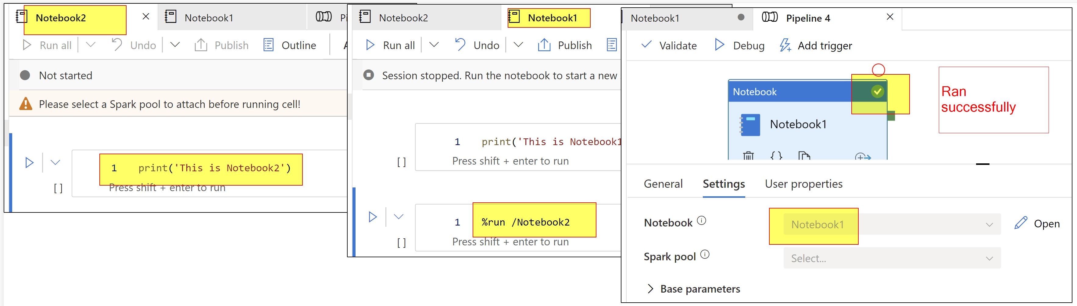 Reference Synapse Notebook fails in Pipeline - Microsoft Q&A Reference Synapse Notebook fails in Pipeline - Microsoft Q&A