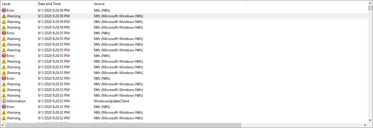 I regulary receive event IDs 140 and 55 and BSODs. Any ideas ...