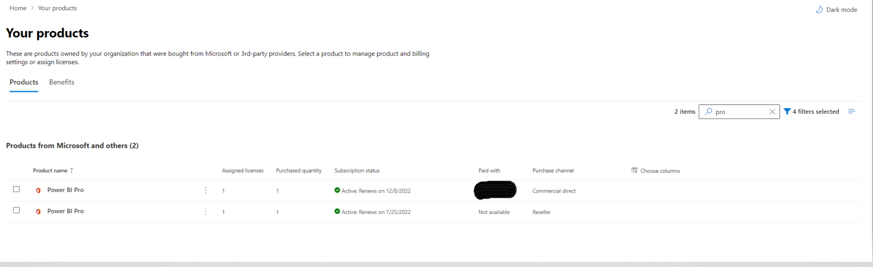 Moving a user from one Power BI pro license to another in a seperate ...