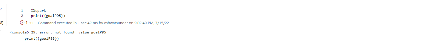 Using Parameters Defined In Pyspark Parameter Cell In Scala Spark