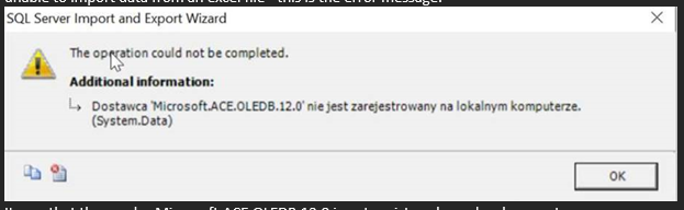 Unable to import only Xlsx Extension Excel files to SQL Server 2019 ... Unable to import only Xlsx Extension Excel files to SQL Server 2019 ...