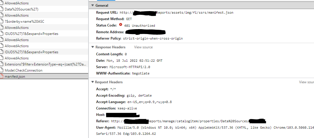 SSRS: cannot edit datasource with new browsers - Microsoft Q&A