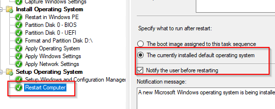 SCCM 2203 and create TS "install an existing image Package" issue ...