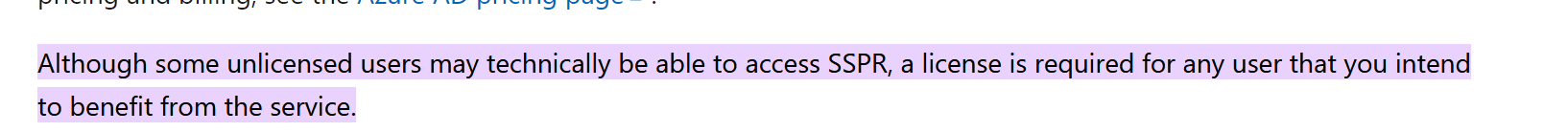 Which license I have to use to enable SSPR - Microsoft Q&A