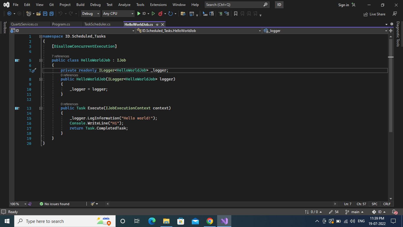Quartz in .net 6 - Microsoft Q&A