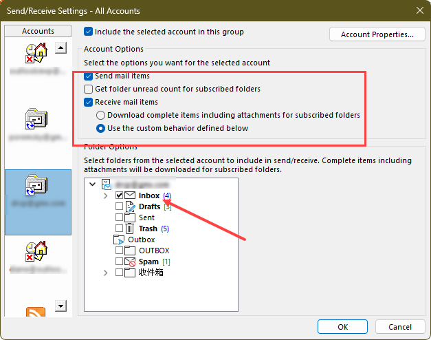 Outlook online folder sync hang-up - Microsoft Q&A