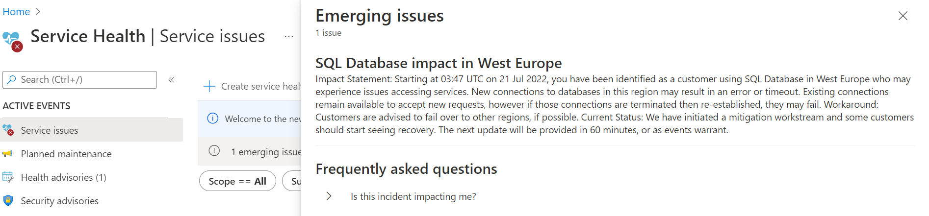 Cannot connect to xxxxx.database.windows.net. - Microsoft Q&A