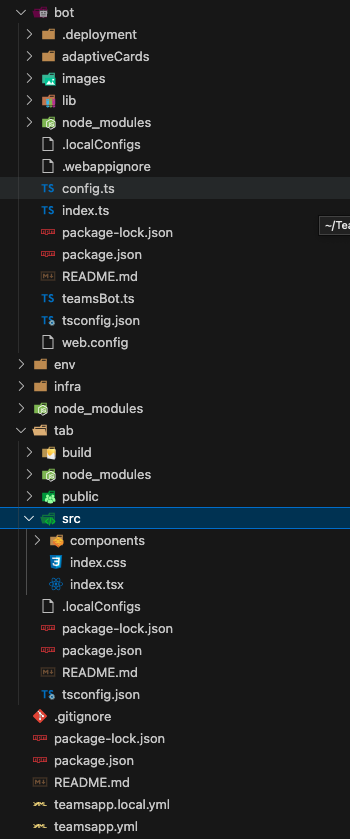 How to listen event from Tab template action (React component ...