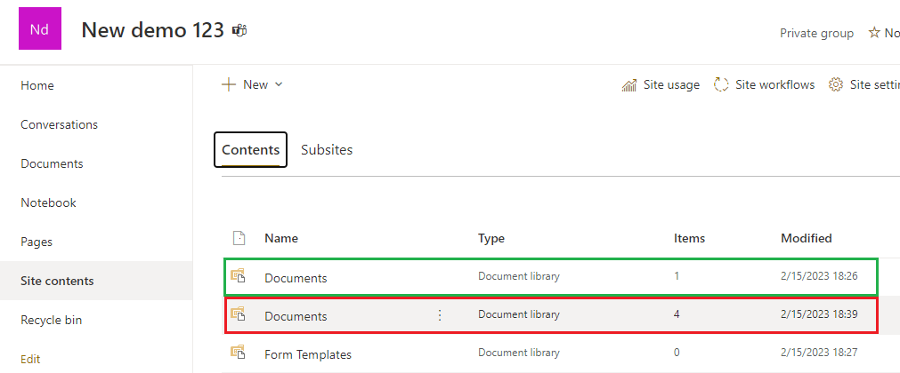 Connected Teams and SharePoint templates - Microsoft Q&A