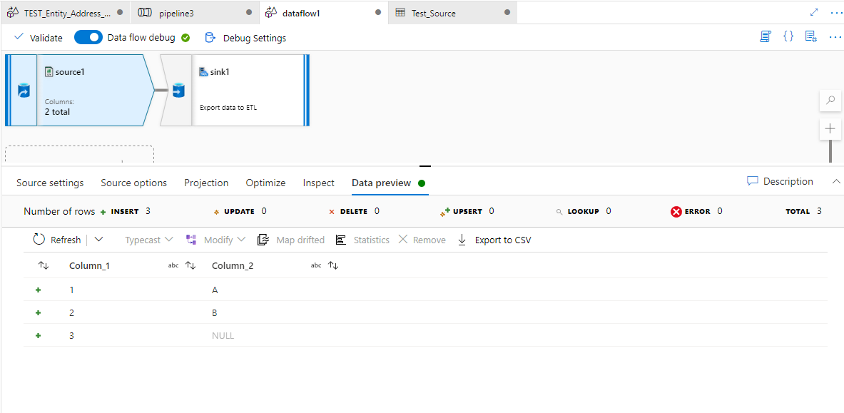 Azure Data Factory Data Flow Is Failing While Loading Data From Csv