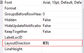 LayoutDirection for ReportSection error by Microsoft Report Builder ...