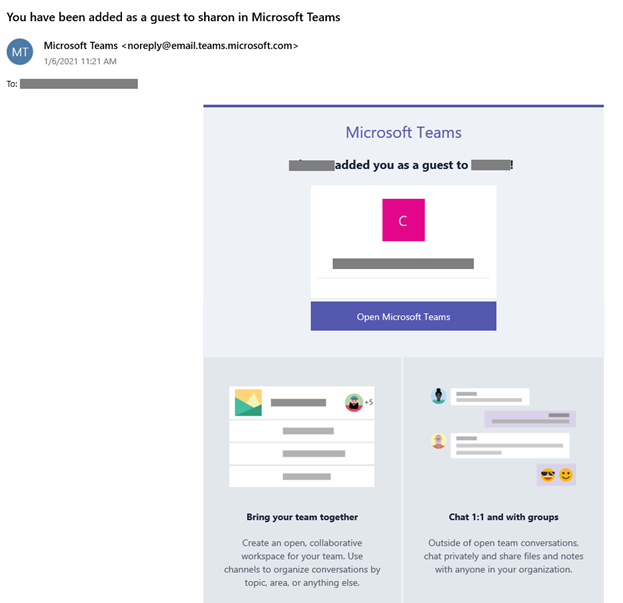 Guest invitation email - Microsoft Q&A