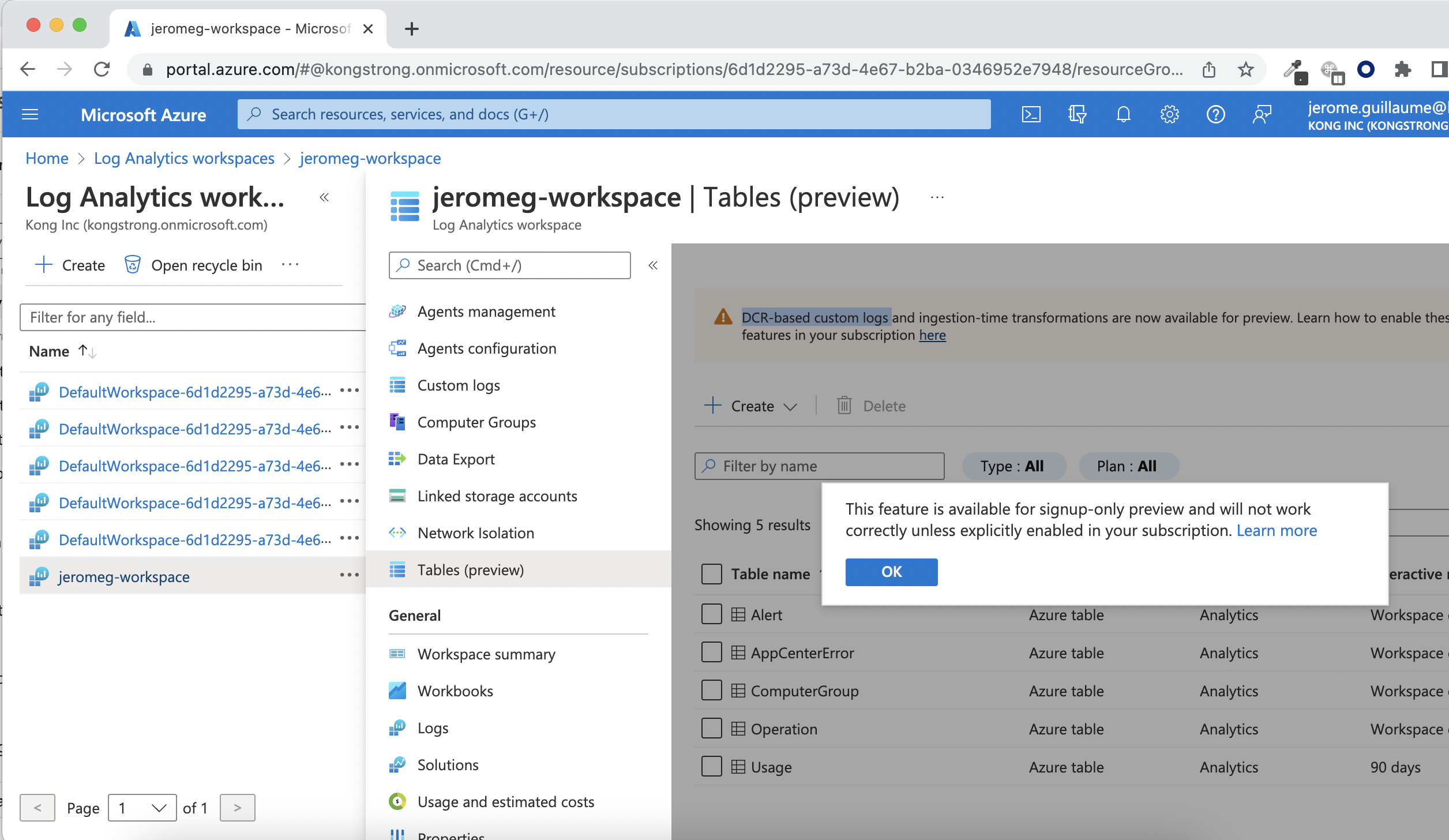 Azure Log Analytics Workspace Have Access To New Custom Log Dcr Based Microsoft Qanda