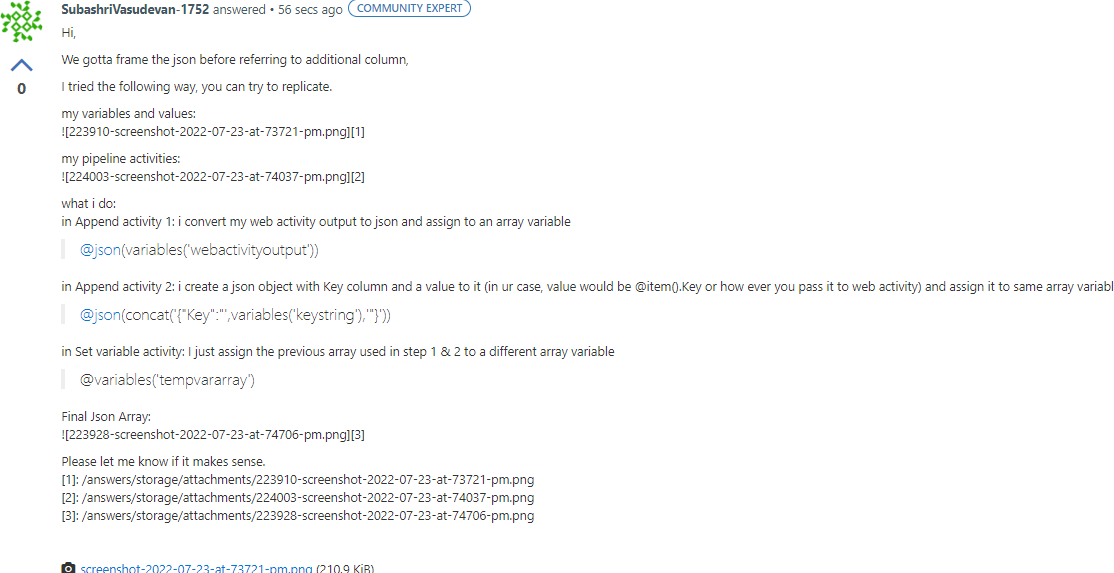 How to use lookup activity output as a parameter in adf ? - Microsoft Q&A