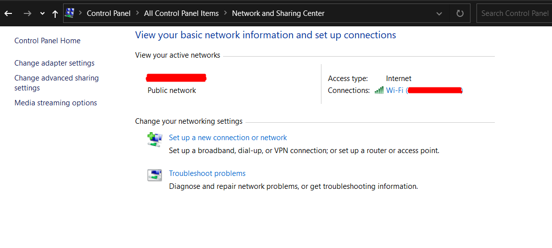 No IP settings in "Manage known networks" - Microsoft Q&A