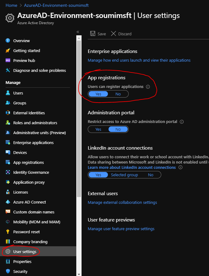 Register Graph app to Azure Portal without permissions - Microsoft Q&A