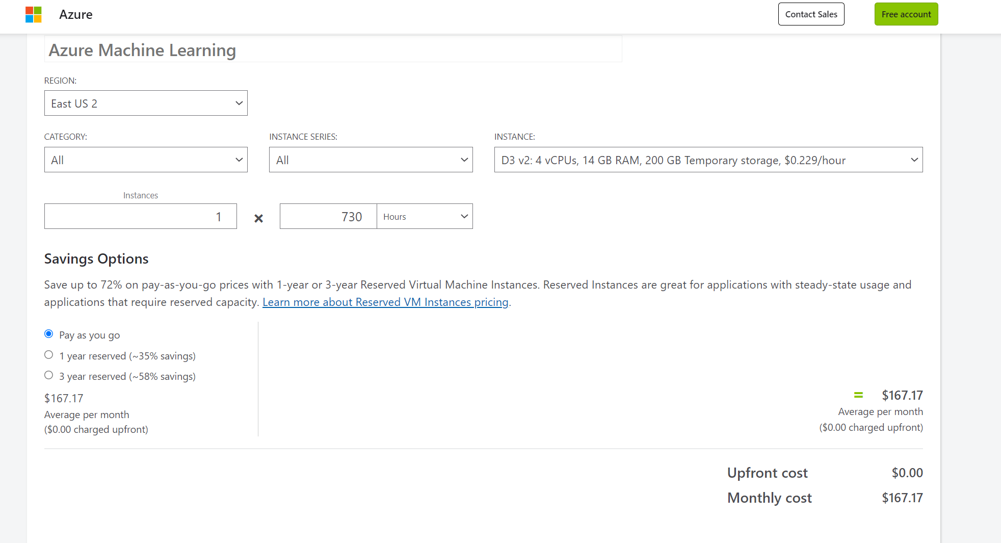 Estimate the cost for Machine learning SDK or UI portal - Microsoft Q&A