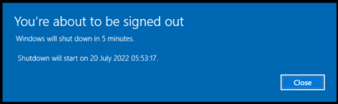 Disabling message - You're About to be signed out - Microsoft Q&A