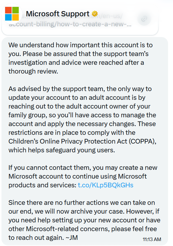 Adult account incorrectly classified as child in Microsoft Family ...