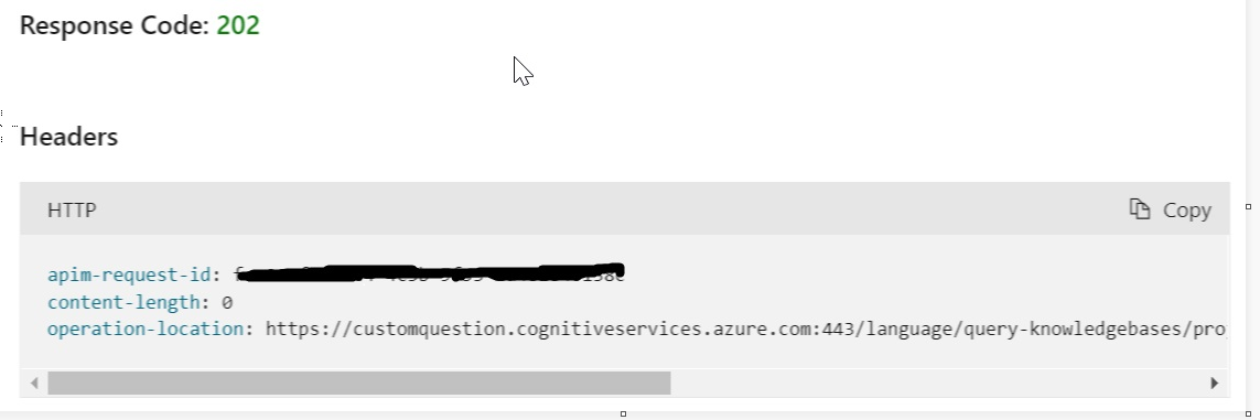 Question answering: import failed by calling rest api - Microsoft Q&A