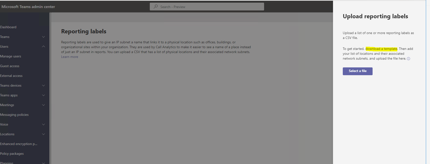Reporting labels - Microsoft Q&A