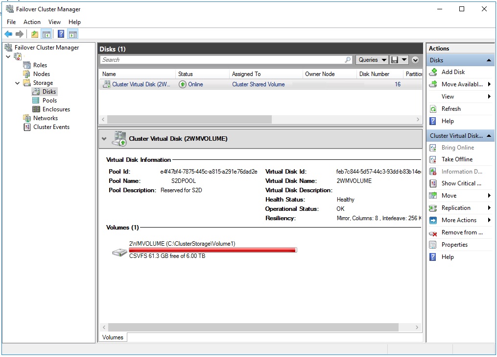 Volume space is not reclaimed on Storage Spaces Direct - Microsoft Q&A