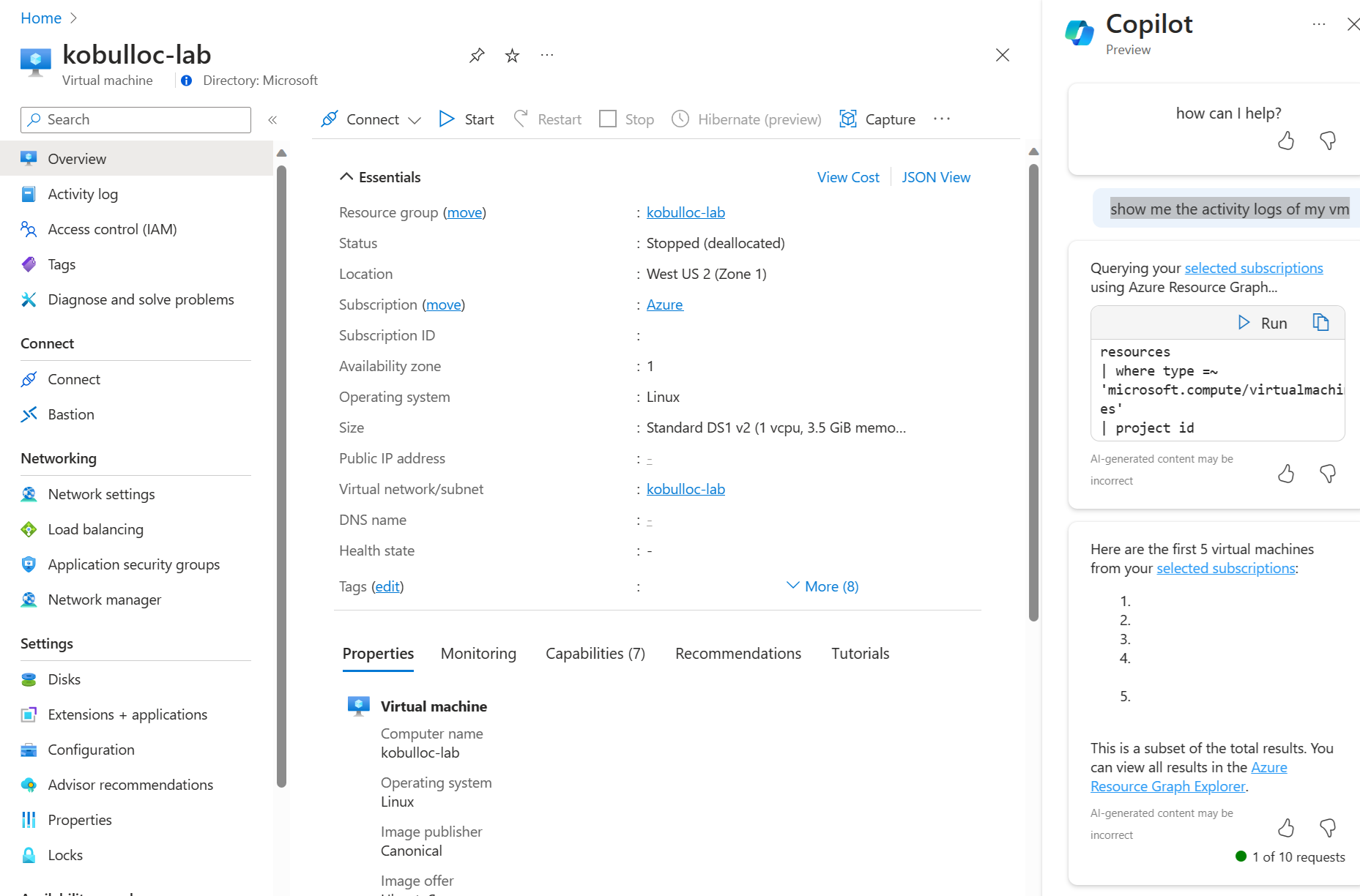 Fluctuations in Azure Copilot's functionality - Microsoft Q&A