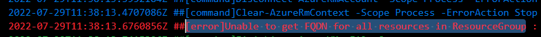 Getting Unable to get FQDN for all resources in ResourceGroup in AzureVMs File Copy pipeline ...