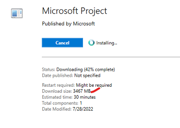 Deploy MS Project in SCCM - any way to download ONLY Project components ...