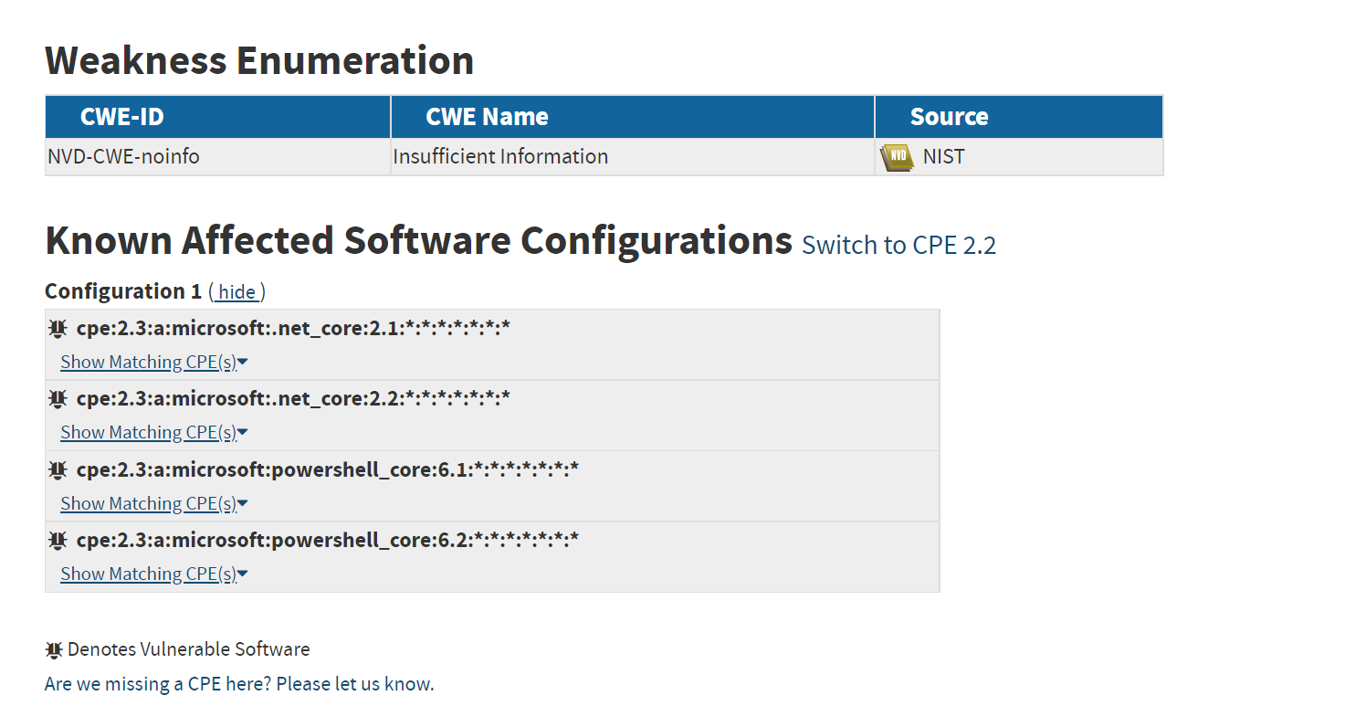 Is System.Net.Sockets 4.3.0 part of the CVE-2019-1301 vulnerability ...