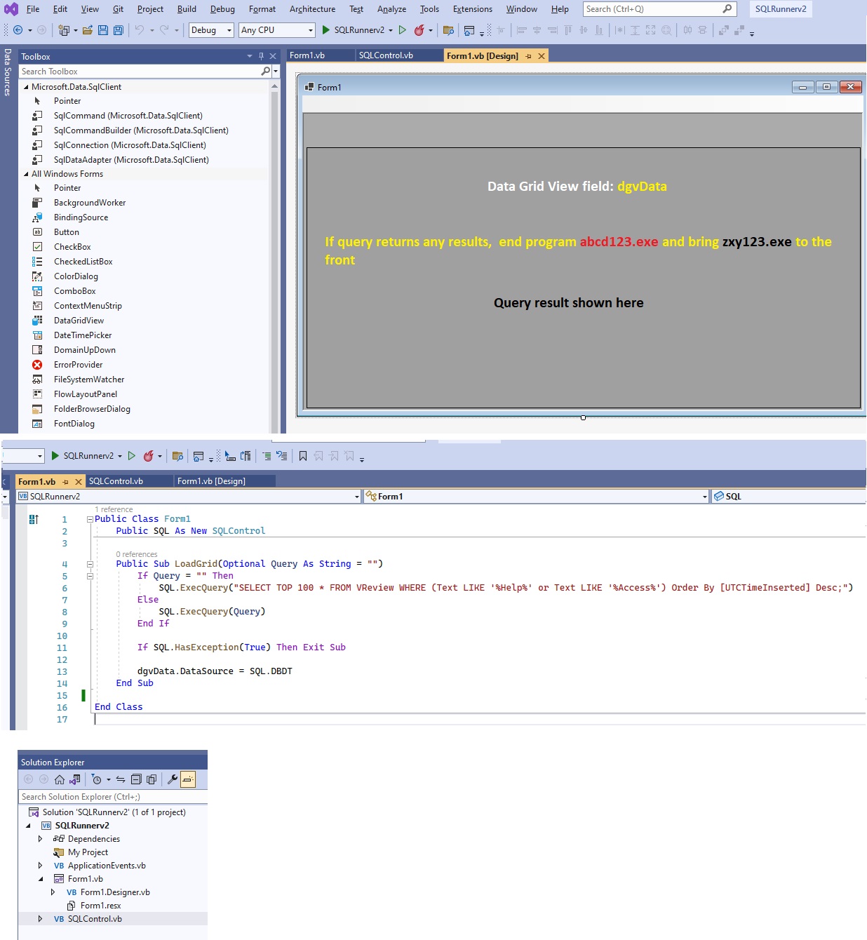 Program to run a query and end another program - Microsoft Q&A