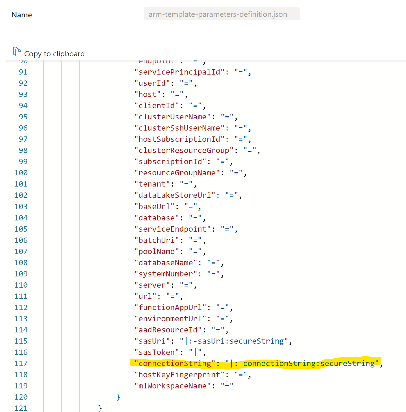 Azure Sql Database Linked Service For Parameterising Server Name And Db