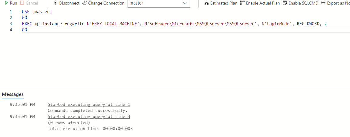 How to change Sql Server Windows Authentication to Mixed Authentication by Azure Data Studio ...