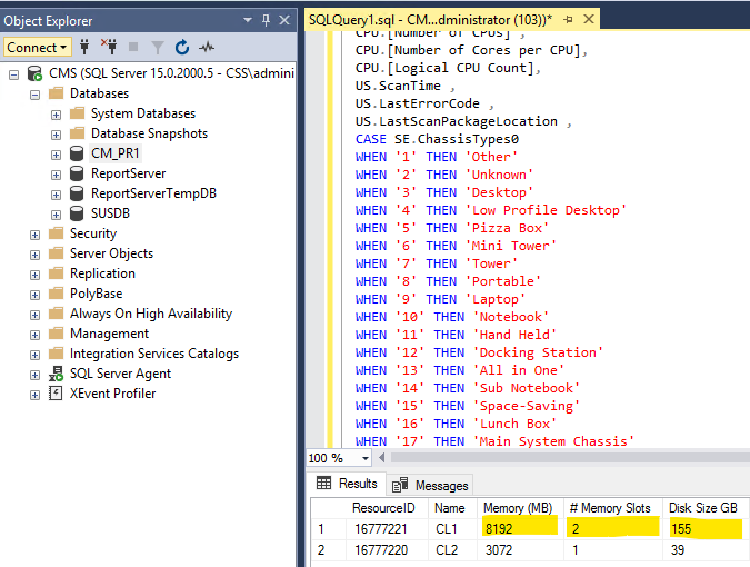 SQL query wrong value SCCM - Microsoft Q&A