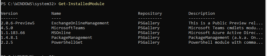 Why do I keep getting alerted that I am using older Exchange Powershell cmdlets, even though I ...