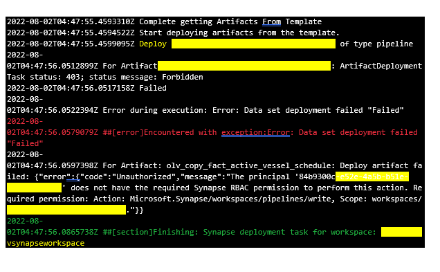 Azure Synapse Deployment - Override Template Paramters - Microsoft Q&A