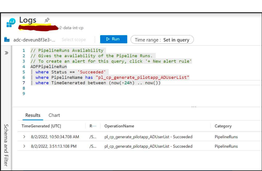 How to set a Log Analytic Alert to detect if there were no succeeded ...