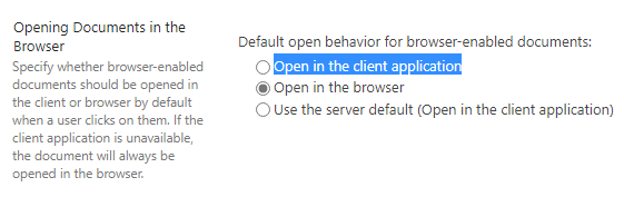 Sharepoint 2013 not opening doc in client application - Microsoft Q&A