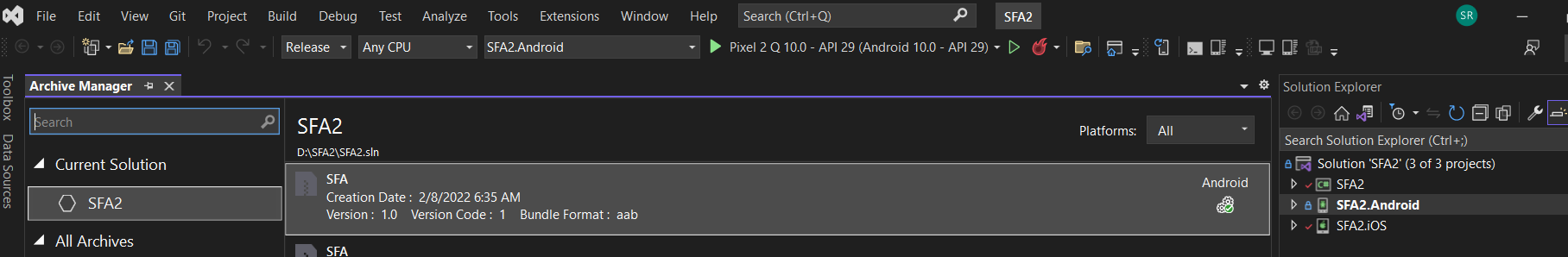 Xamarin - Generate a new upload key - Microsoft Q&A