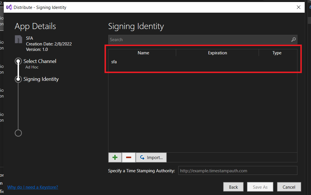 Xamarin Generate A New Upload Key Microsoft Qanda