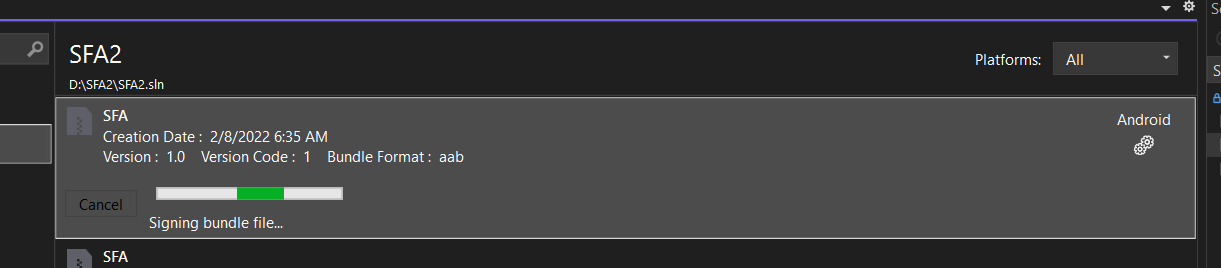 Xamarin Generate A New Upload Key Microsoft Qanda