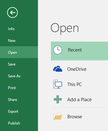 Excel not showing previously opened files - Microsoft Q&A