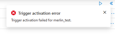 ADF Trigger Activation fails when it contains a JSON object parameter containing a property ...