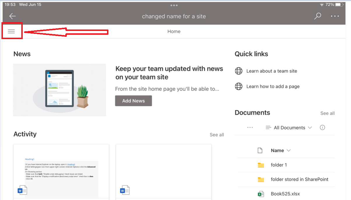 Viewing Document Library in Onedrive App - Microsoft Q&A