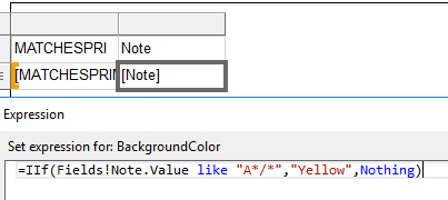 SSRS Using SWITCH and LOOKUP on a secondary dataset. - Microsoft Q&A